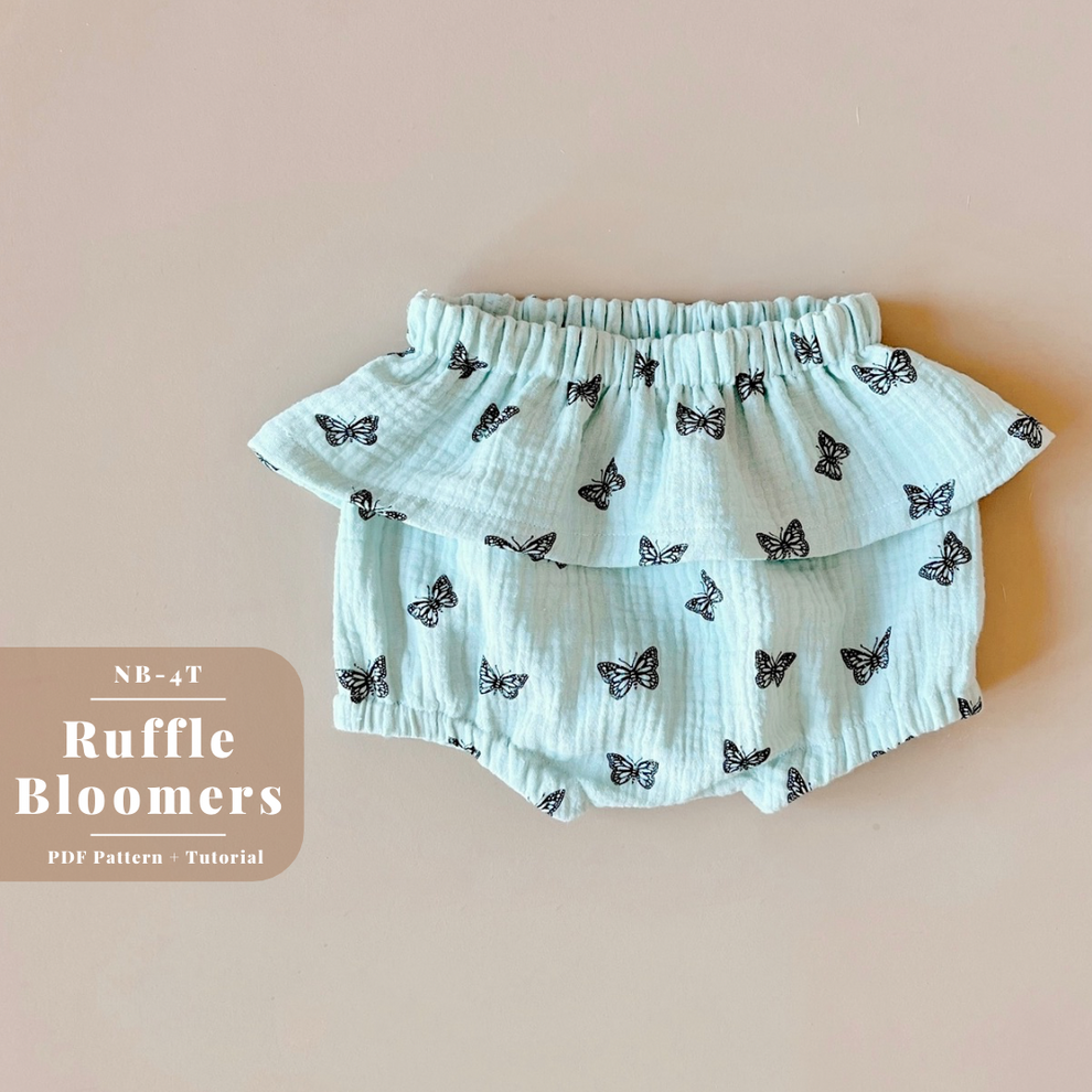 Ruffle Bloomers NB-4T PDF Pattern – PatternsByLL